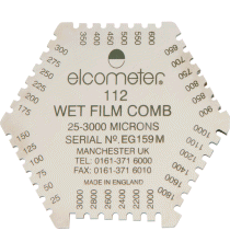 Peines hexagonales para películas húmedas Elcometer 112 y 3236